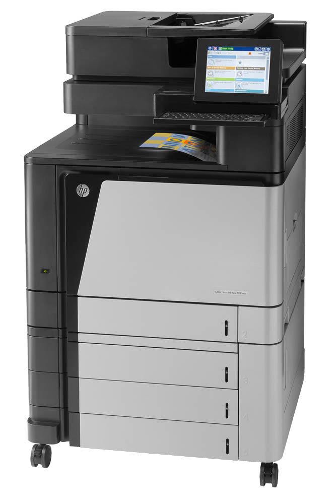 HP Color LaserJet Enterprise Flow M880z 4 in 1 Farblaser Multifunktionsdrucker schwarz buroplus