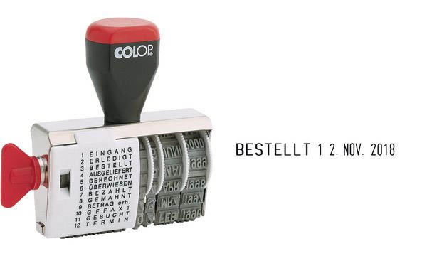 COLOP Datumstempel mit Text 04000/WD ++ büroplus